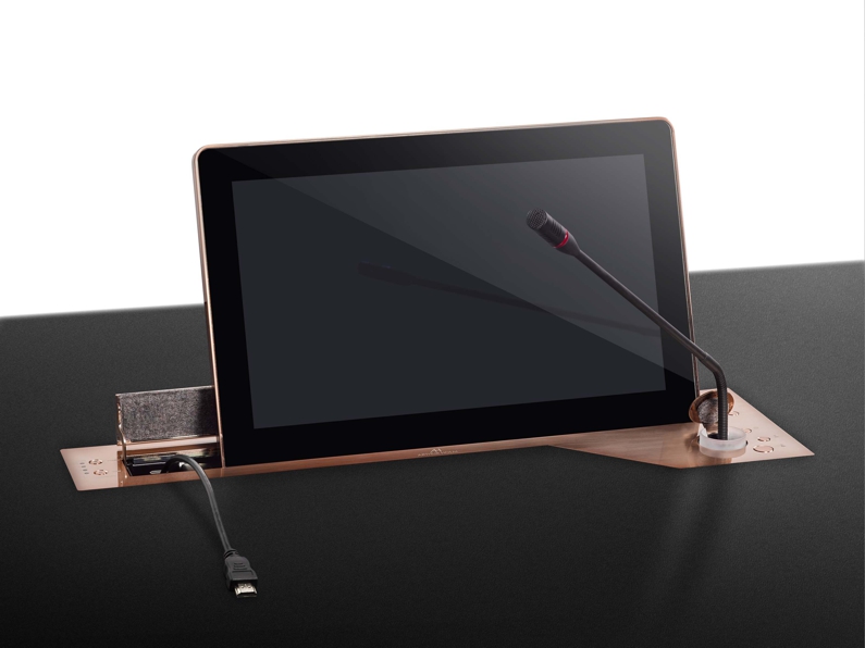 DynamicX2Share is the first retractable monitor on the market that ...